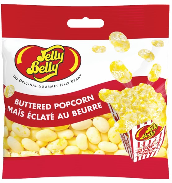 Jelly Belly Buttered Popcorn Jelly Beans - 100g Bag – Dale’s Candy Co.